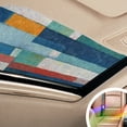Blue Green Red Window Privacy Film Rainbow Static Cling Stain Glass ...
