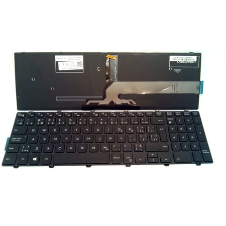 New Dell Inspiron 15 5555 5558 5559 Canadian Bilingual Backlit Keyboard ...