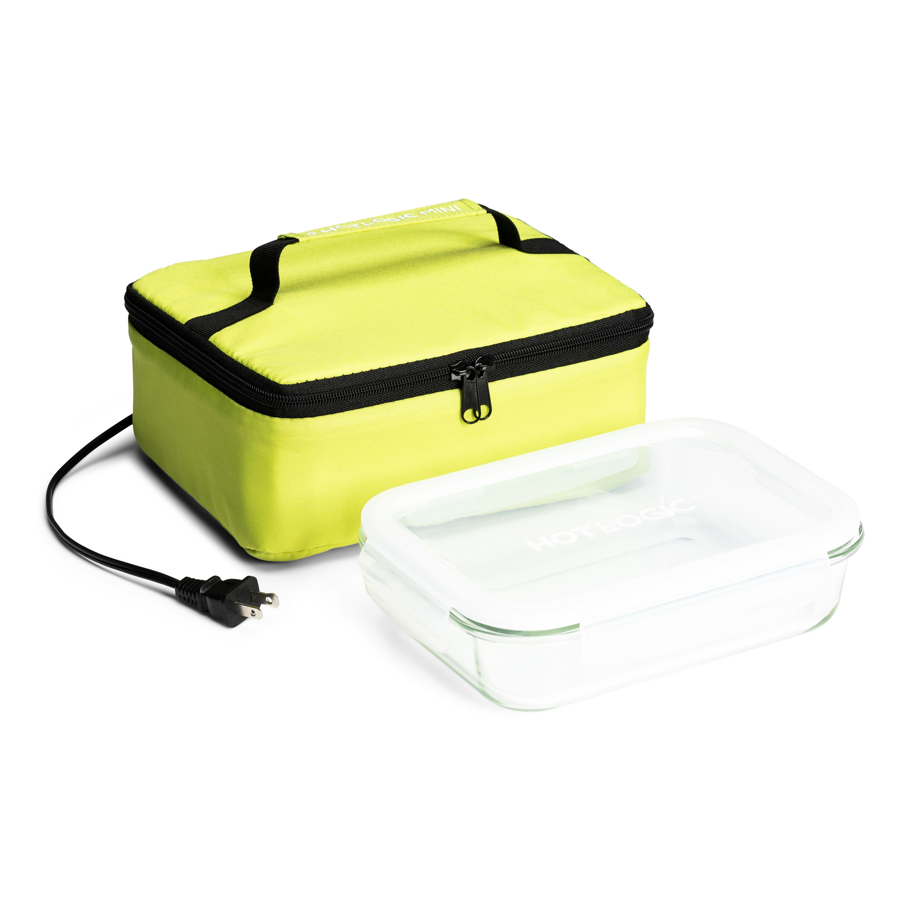 HotLogic Food Warming Tote, Lunch Bag 120V with Glass Dish, Green ...