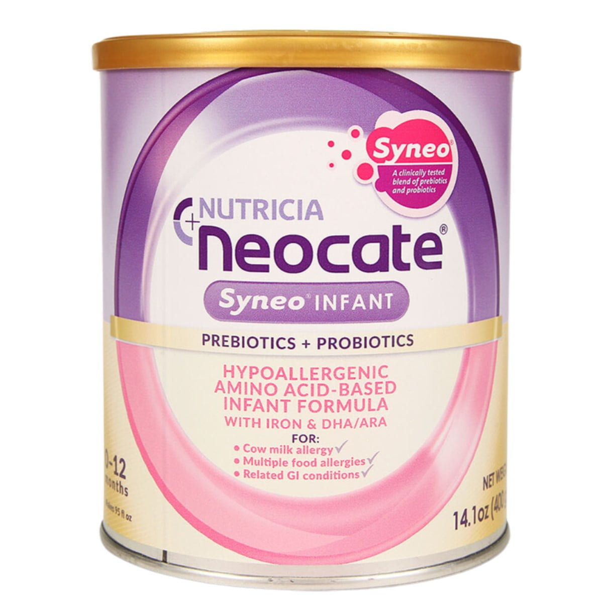 Neocate Syneo Infant - Hypoallergenic, Amino Acid-Based Baby Formula with Prebiotics, Probiotics ...