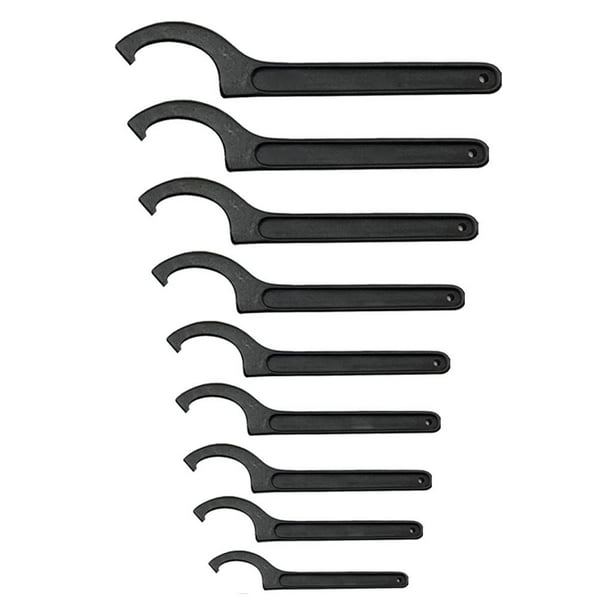 9-Piece ER Hook Wrench Spanner Collet Chuck Open 22mm-78mm for Lathe ...