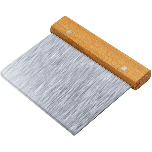 Dough Scraper, Stainless Steel Dough Divider Chopper Bread Scraper Cake ...