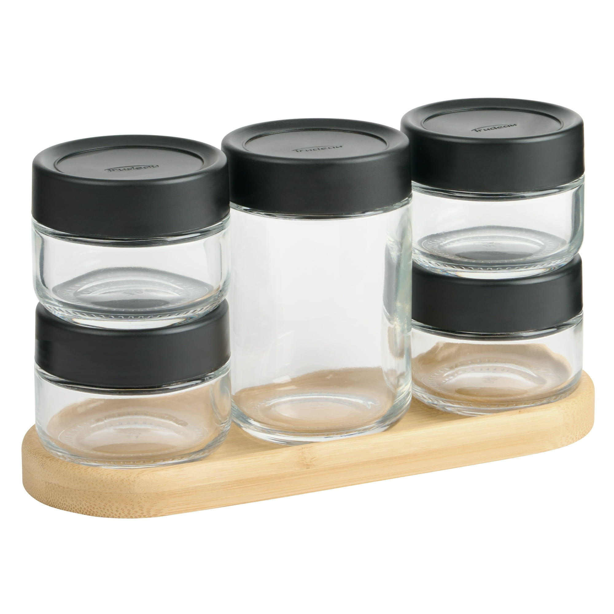Click here for Trudeau Stak Spice Rack  5 Glass Bottles  Unfilled... prices