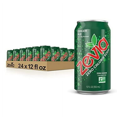 Zevia - Soda Ginger Root Beer Zero Calorie Can - Case of 4-6/12 Fluid ...