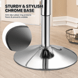 Magshion High Top Round Bistro Bar Pub Table, Adjustable Height, 23.6 ...