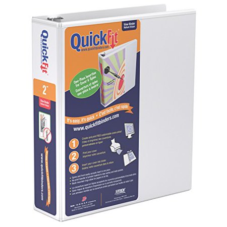 QuickFit View Binder, 2 Inch, Round Ring, White (88030) | Walmart Canada