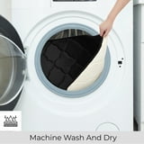 1 Piece Geometric Design Solid Color Memory Foam Rug Set Non-Slip PVC ...