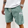 BRANROY Men's Waffle Knit Casual Shorts Summer Textured Soft Breathable ...