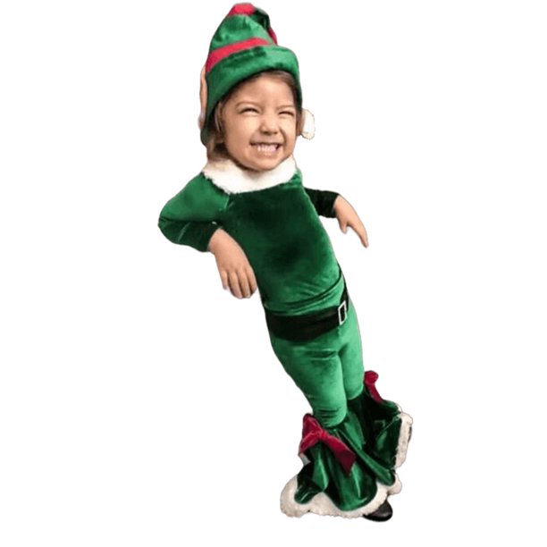 Lindo Traje Elfo Conjunto Festivo Papá Noel Encantador Navidad para Y ...