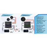 JENSEN XDA92RB Class D 2 Channel Bridgeable Amplifier with 80 Watts x 2 ...