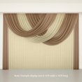 BalsaCircle 4x5 feet Beige Sheer Curtain Backdrop Wedding Drapery Panel ...
