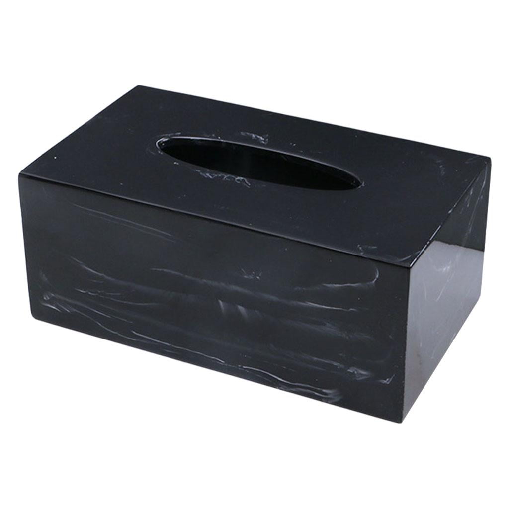 Napkin Tissue Box Cover Marbling Modern Stylish for Living Room Desktop ...