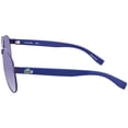 Lacoste Men Sunglasses L185S 424 Blue Matte Aviator Metal 60-14-140 ...
