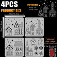 4Pcs 4 Styles PET Hollow Out Drawing Painting Stencils for DIY ...