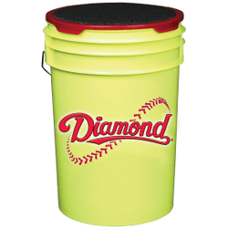 Diamond Empty 6-Gallon Ball Bucket with Padded Lid, Yellow - Walmart ...
