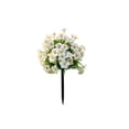 Artificial Flower Stakes Mixed Violet Begonia, Red White Faux Flowers ...