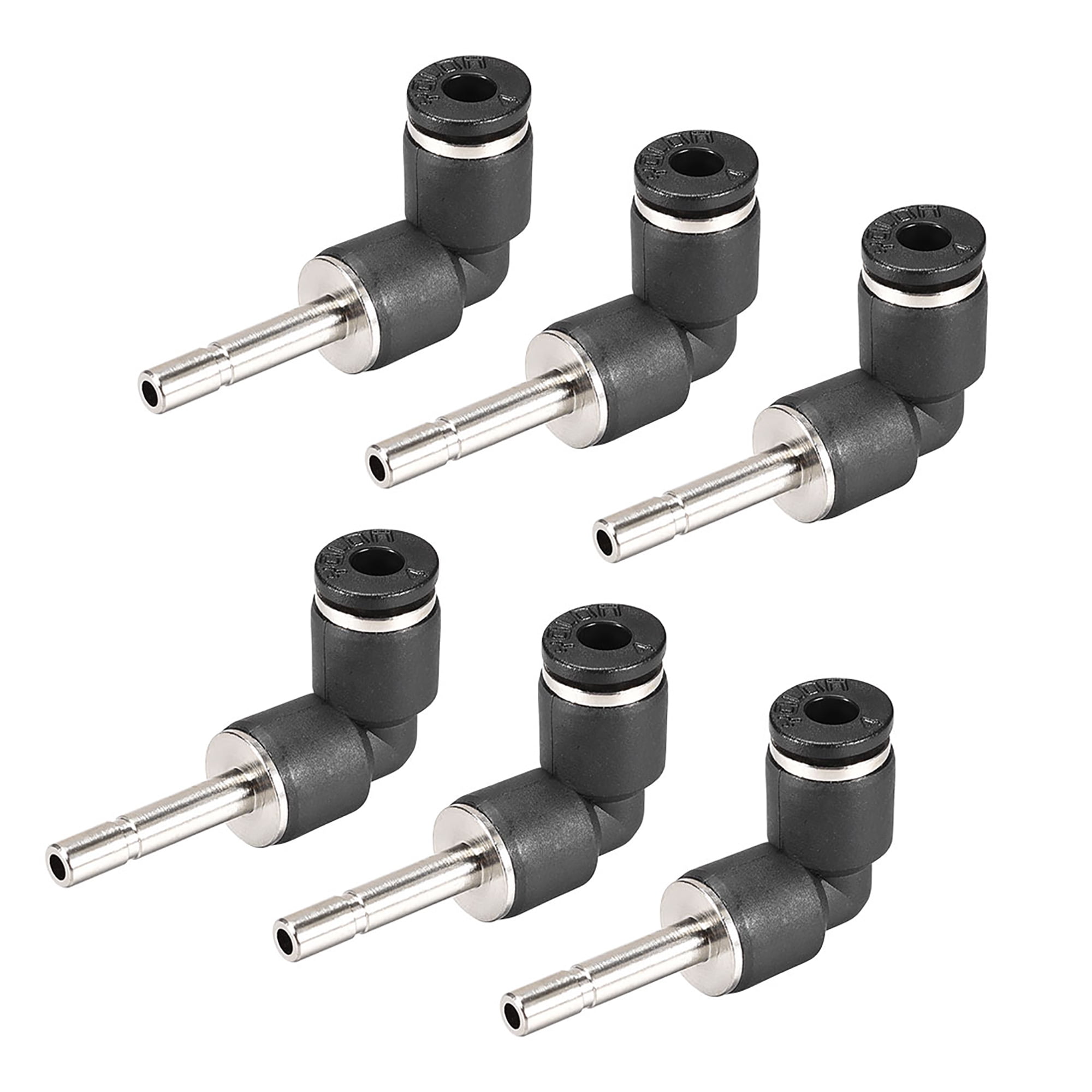 Push to Connect Tube Fitting,Plug-In Elbow Pneumatic Air Push Fit Lock ...