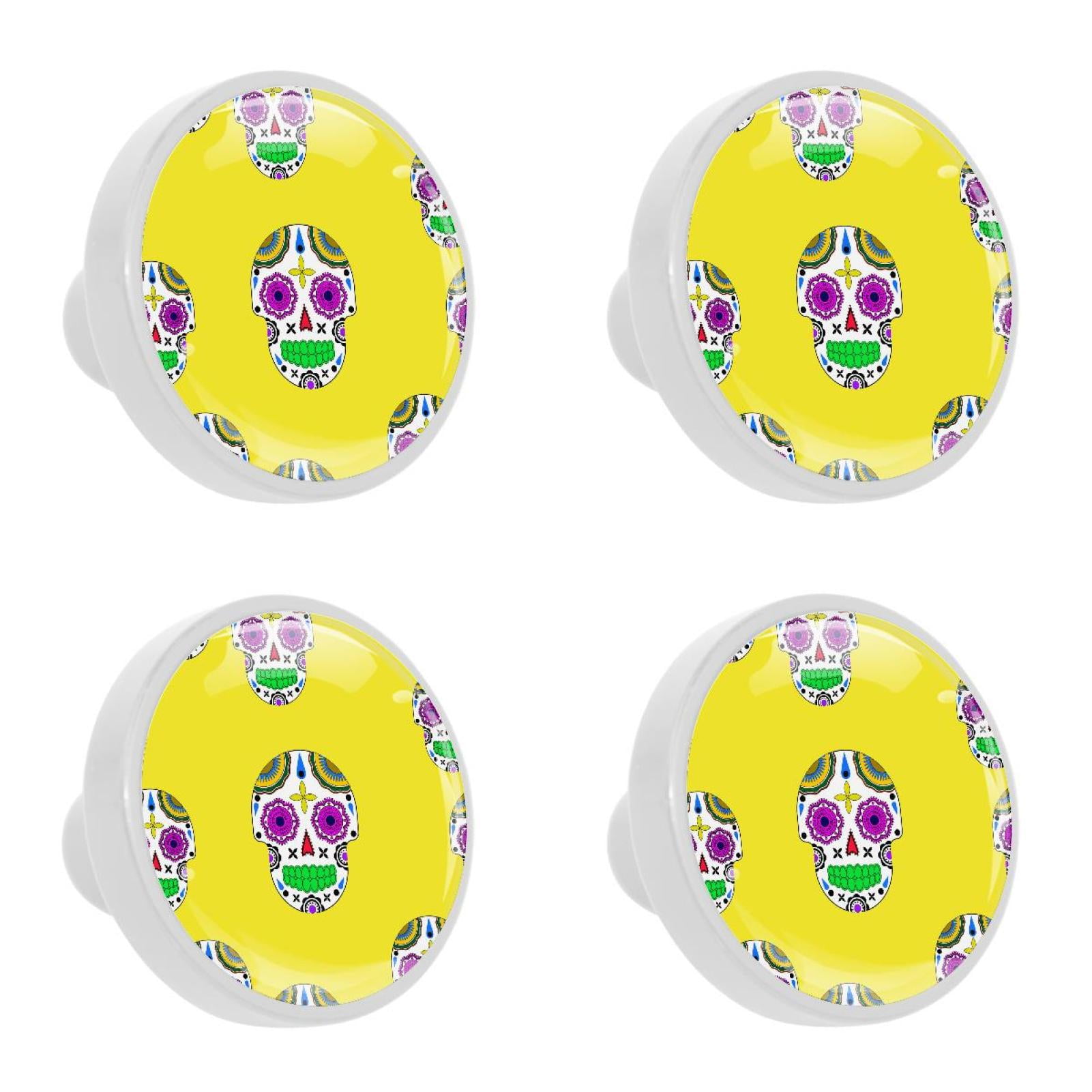 4 Pcs Skull Knobs for Kitchen Cabinet Cupboard Dresser Bookcase Drawer ...
