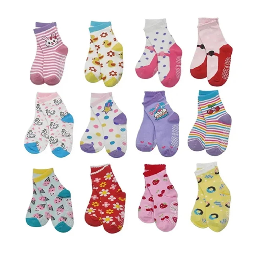 Click here for Lngoor Non Slip Toddler Socks 12 Pairs With Grip F... prices