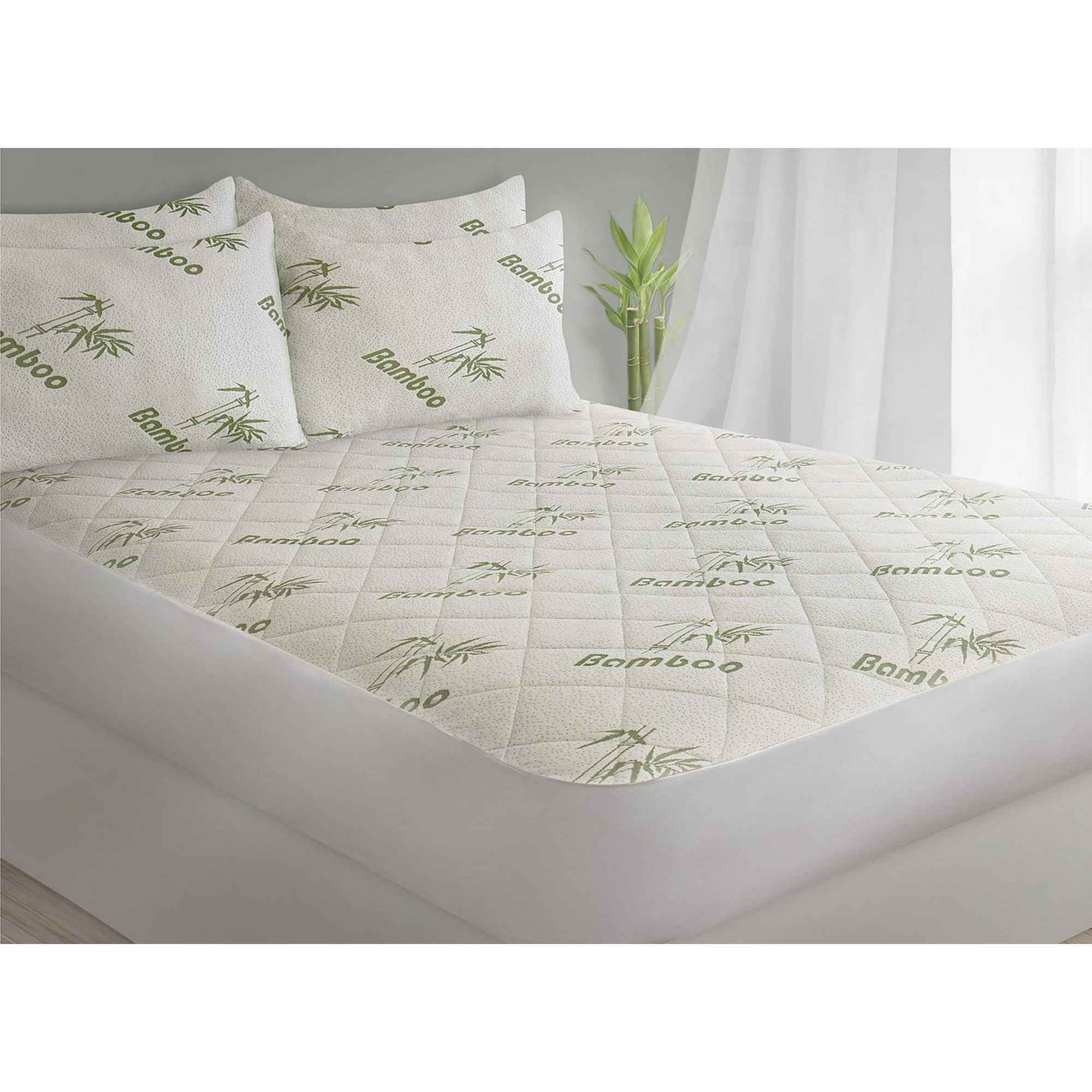 Click here for Safdie & Co. Mattress Protector K Bamboo Jacquard... prices