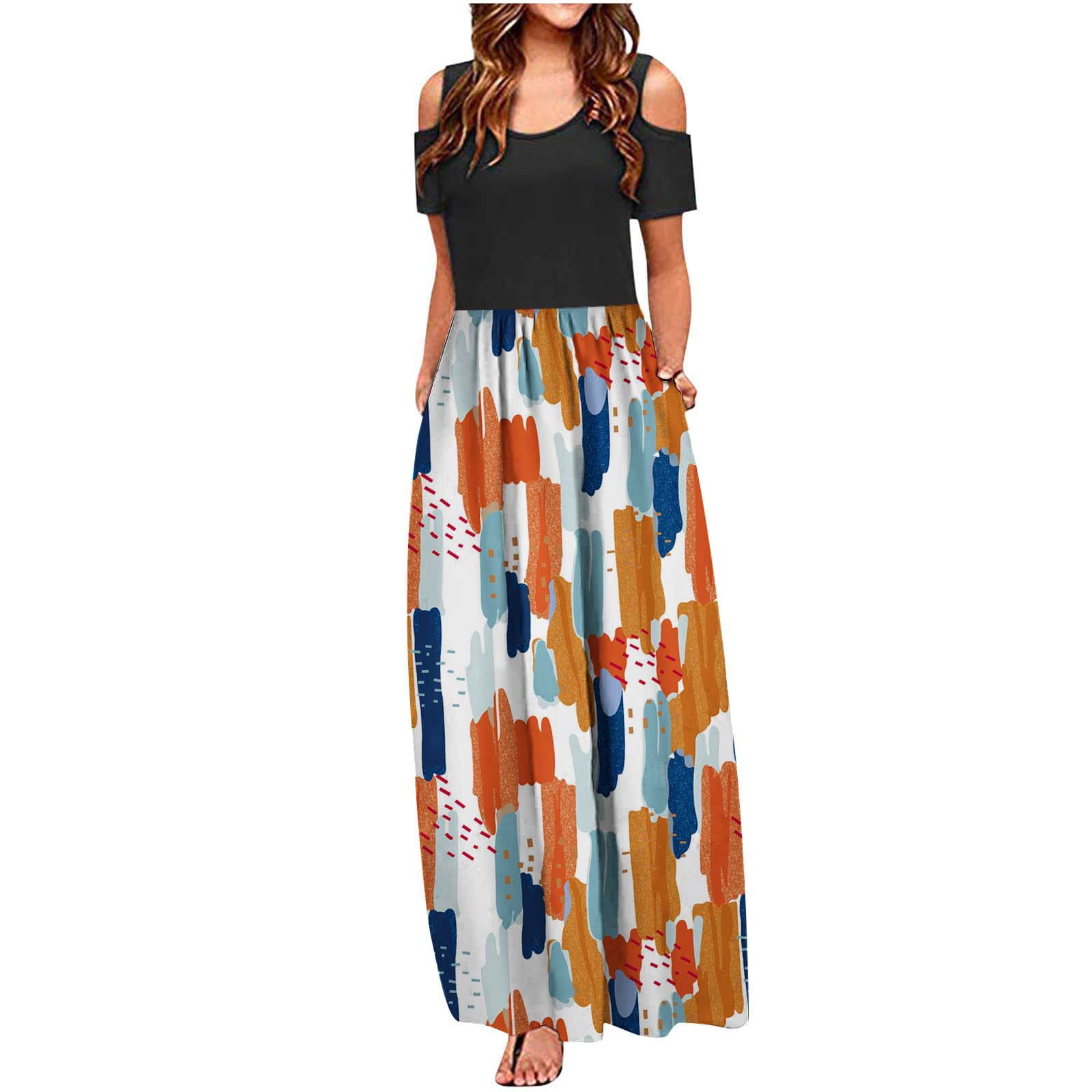 Maxi Dress for Women House Dresses for Women with Pockets Women Summer ...