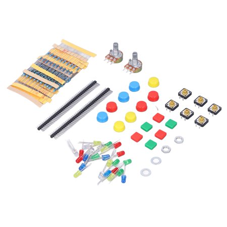Electronics Components Kit, Projects Learning 10 Values Resistor Electronics Component Pack For ...