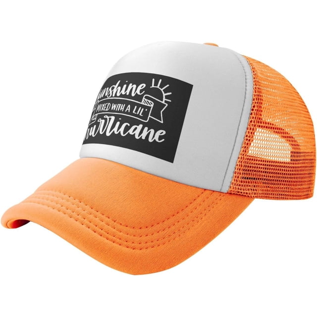 Sunshine Mixed with A Little Hurricane Mesh Back Trucker Cap Baseball ...