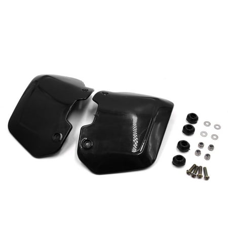 Pair Black Motorcycle Hand Guard Handguard Wind Protector Deflector ...