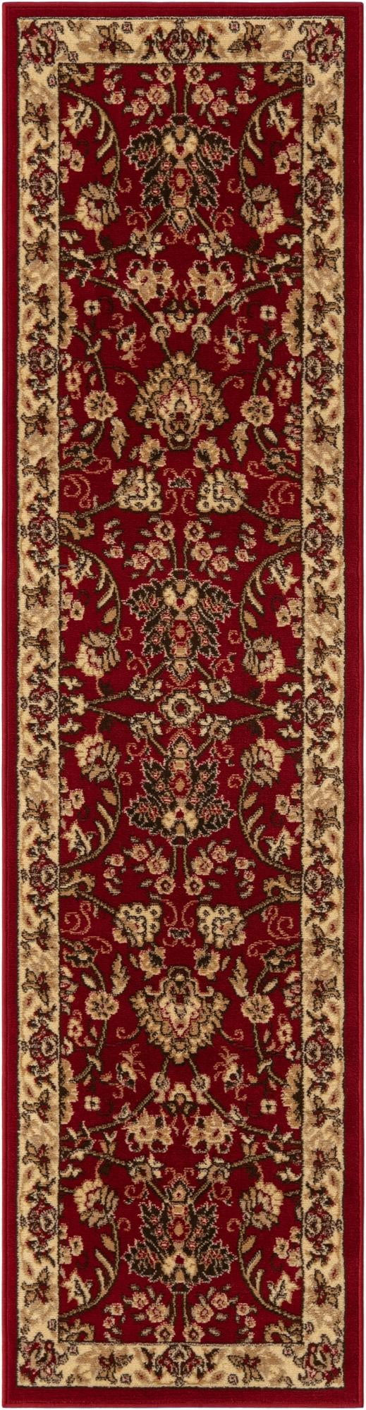 Rugs.com Yasmin Collection Rug – 8 Ft Runner Burgundy Medium Rug ...