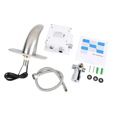 TOPINCN Electronic Automatic Sensor Touchless Sink Hands-Free Faucet ...