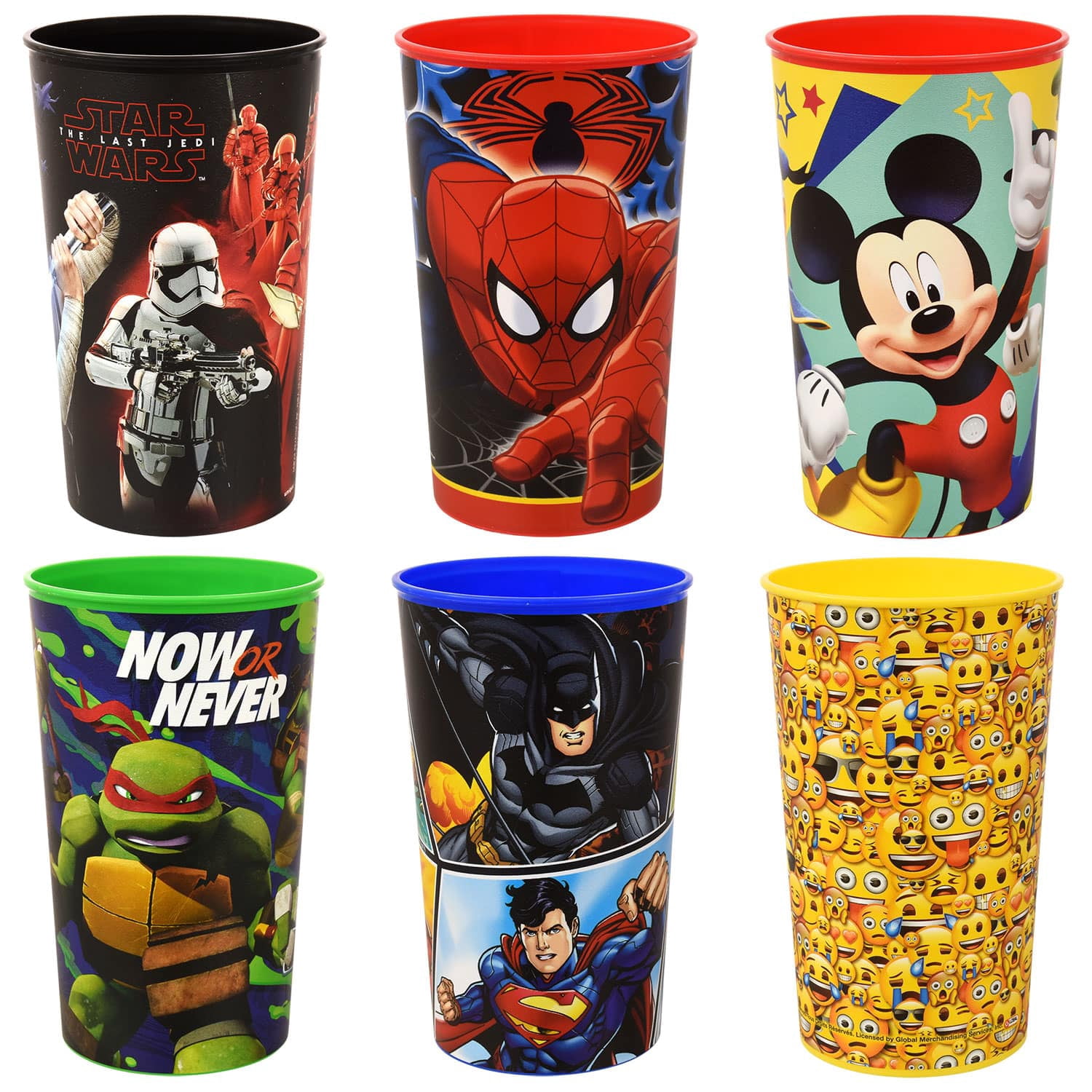 Five Assorted Licensed Character Cups, 22 oz - Walmart.com - Walmart.com