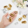 8pcs Double D-ring Strap Connectors Metal Purse Suspension Clasp Bag ...