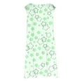 Dresses for Girls Summer Sleeveless Print A Line Elastic Neckline ...