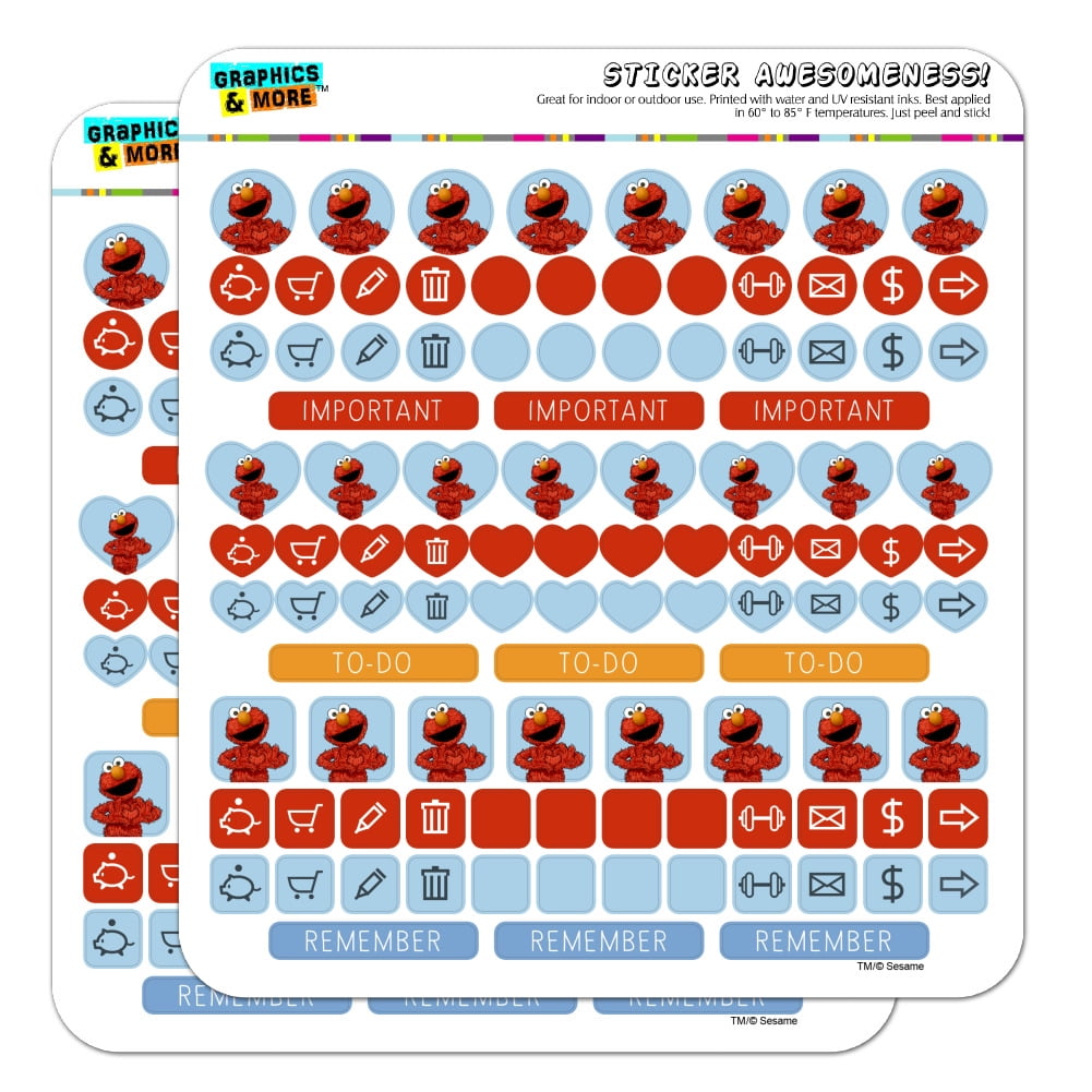 Sesame Street Vintage Elmo Planner Calendar Scrapbooking Crafting ...