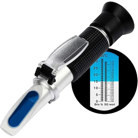 HEIBIN Specific Gravity Refractometer Wort Refractometer With Atc For ...