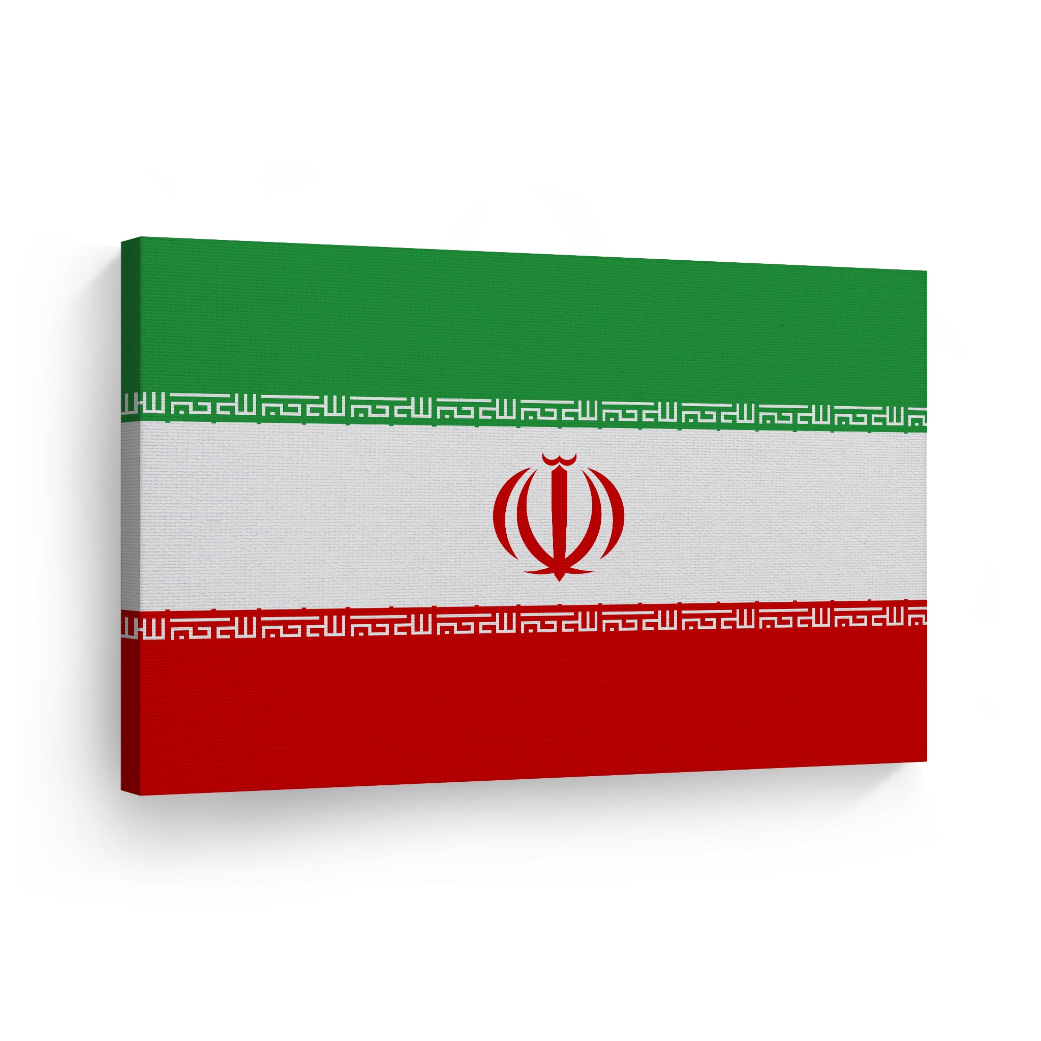Smile Art Design Iran Flag Canvas Wall Art Print Country Flags Office ...