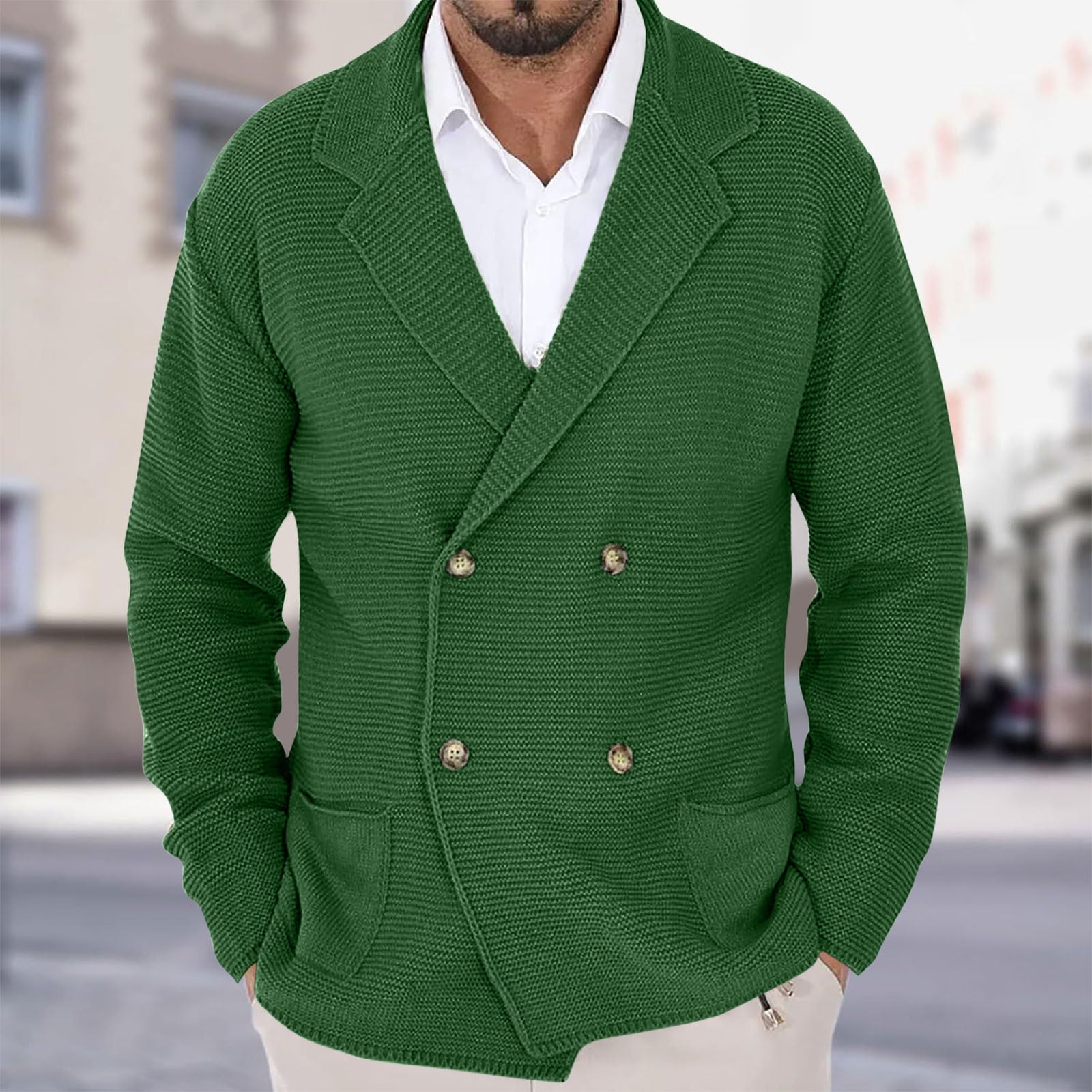 Click here for Lovzfmll Jackets For Mens Winter Knitted Double Br... prices