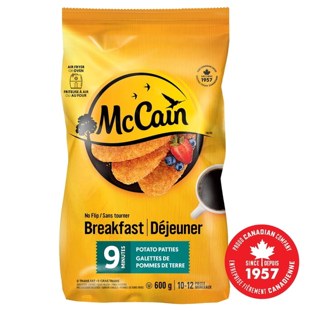 McCain® 9 Minute No Flip Potato Patties, Made in Canada from domestic ...