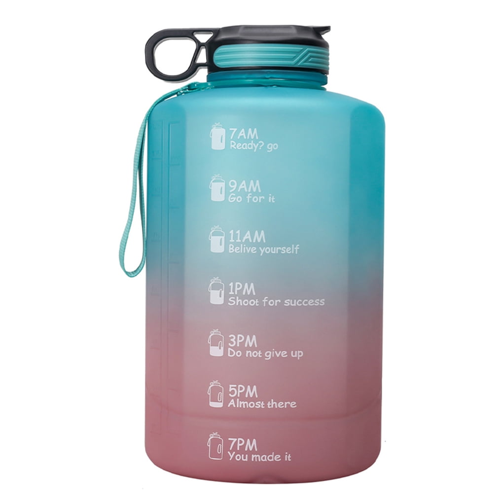 Dido 3.78L Motivational Water Bottle with Time Marker Straw Gallon Jug ...