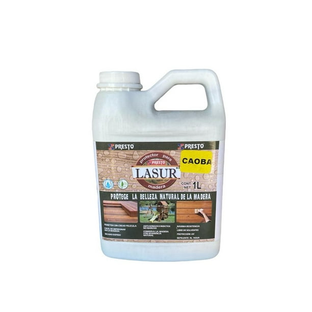Protector Lasur PRESTO para madera Caoba 1lt | Bodega Aurrera en línea