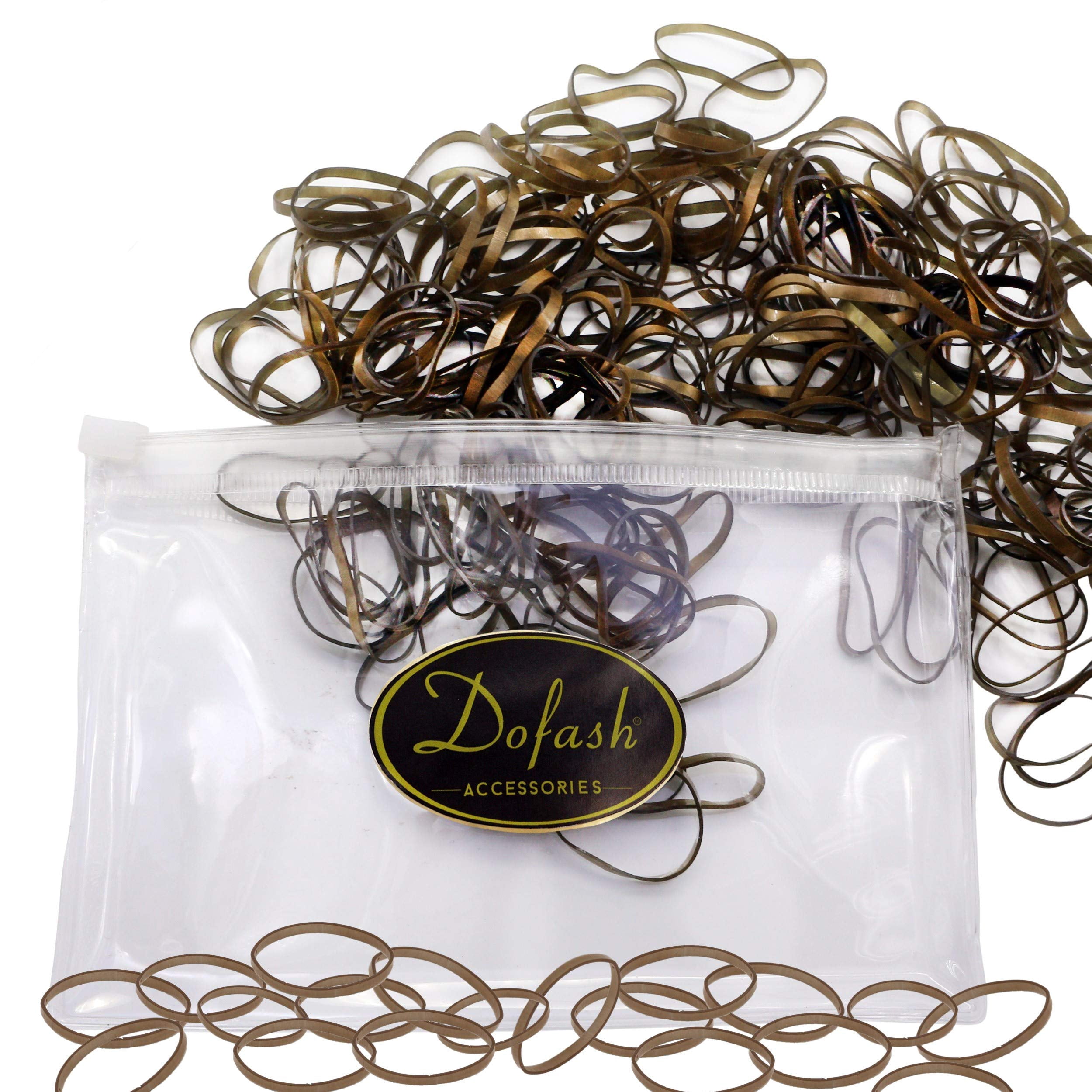 Dofash 200 Bandas De Goma Grandes Para El Cabello, Sin Daños, Elásticos ...