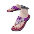 Slippers for Women,Summer Slippers With Toe Post Design Rhinestone ...