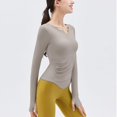 Lgaswyx Cute Clothes Womens Spring New Yoga Top V Neck Nude Fitness