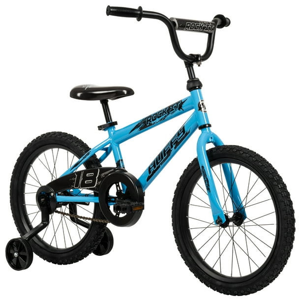 Huffy Rock It 18-inch Boys’ Bike with Training Wheels, Blue - Walmart.ca