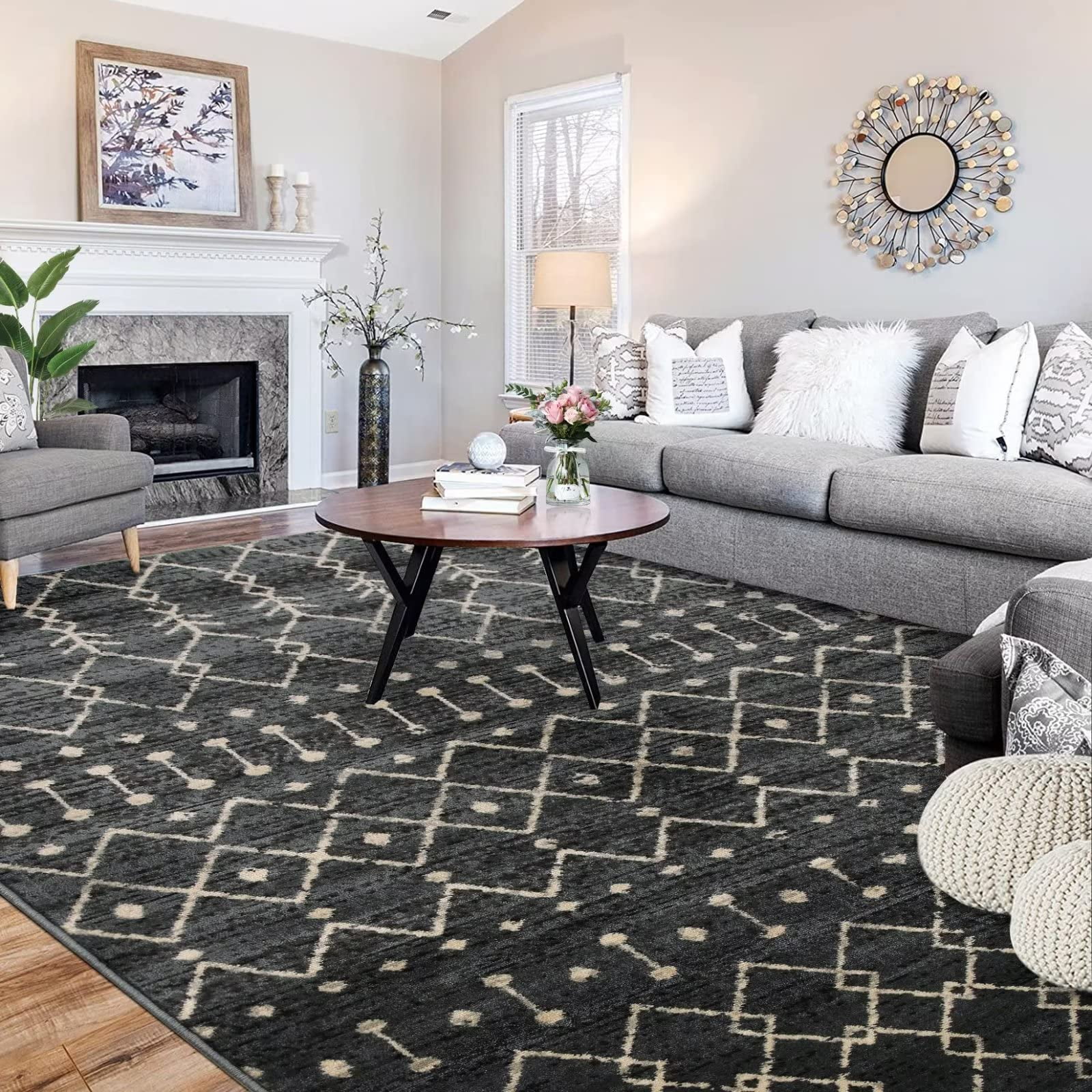 Vintage Rug 2x3 Modern Geometric Doormat Tribal Accent Mat Indoor ...