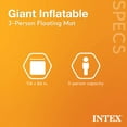 Intex Giant Inflatable Water Mat, Pool & Lake Raft, Durable & Easy to ...
