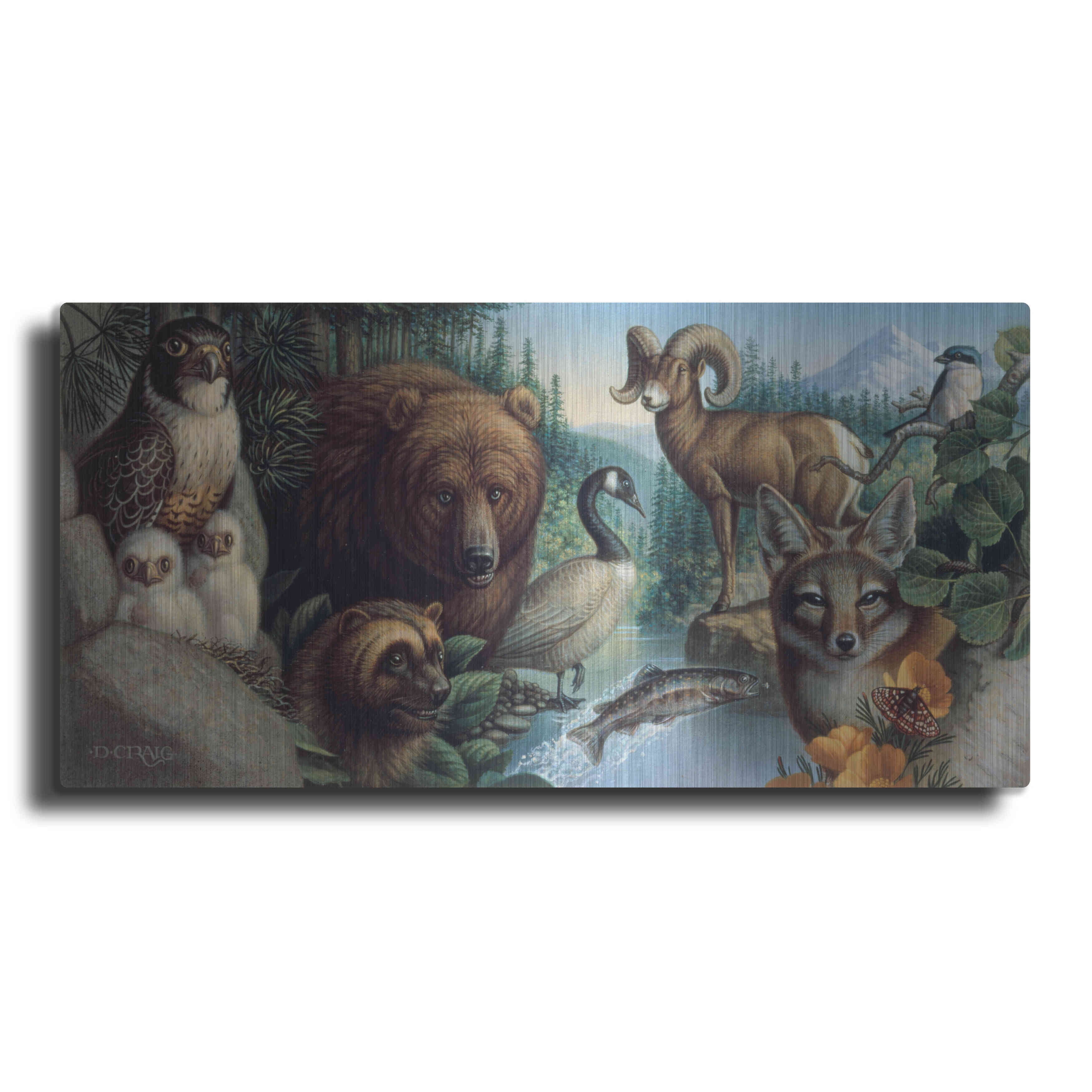 Luxe Metal Art '027 Wild Ones' by Dan Craig, Metal Wall Art, 48"x24 ...