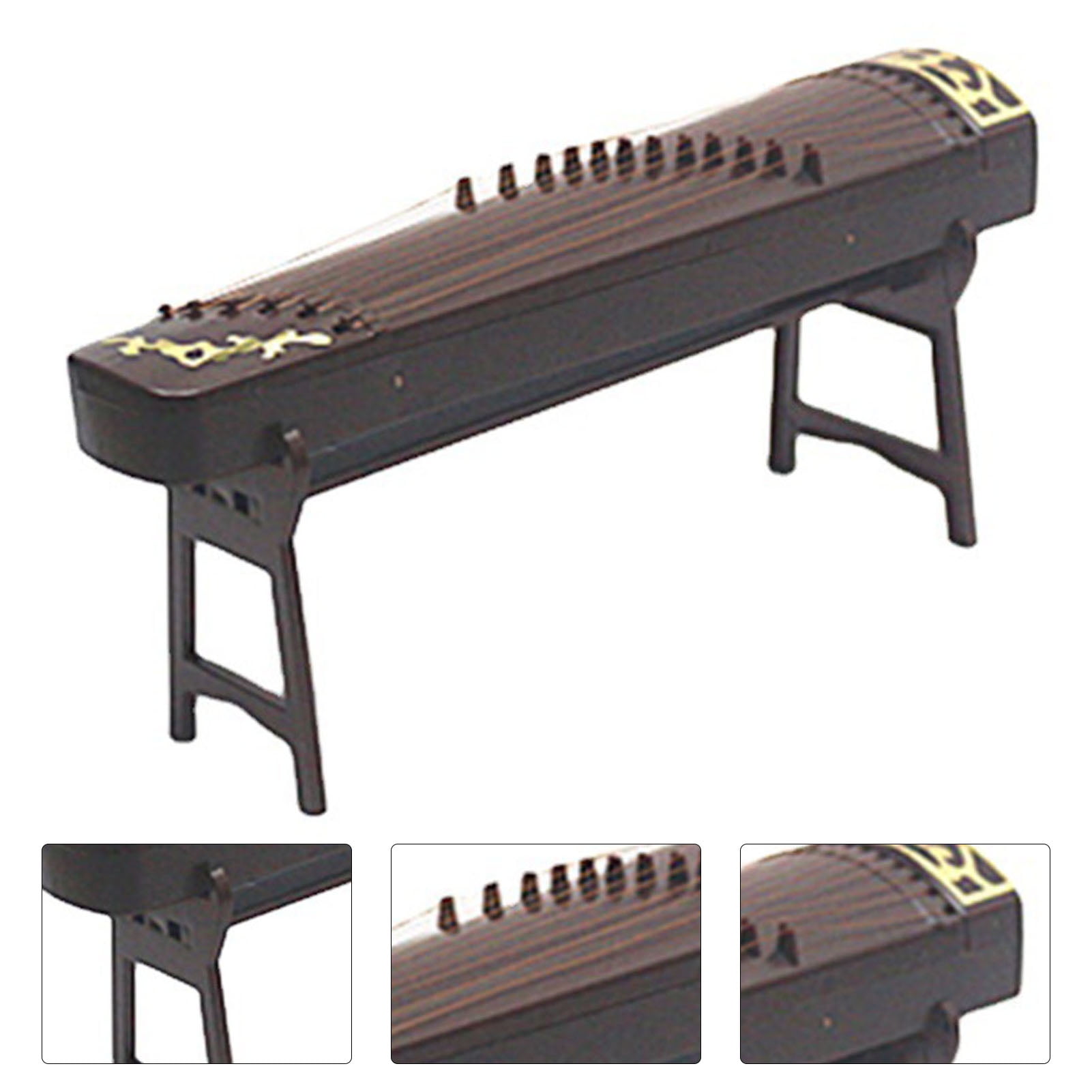 MyBeauty Chinese Zither Model Vivid Appearance Exquisite Metal Wooden ...