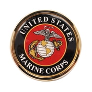 USMC OFFICER ROUND LARGE WALL EMBLEM CAMOUFLAGE 19"x19" MARINE CORPS ...