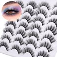 False Eyelashes Wispy Natural Cat Eye Lashes Faux Mink Lashes Fake ...
